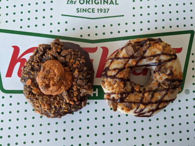 Review: Krispy Kreme - Butterfinger Original Filled and Fudge Cake Donuts
