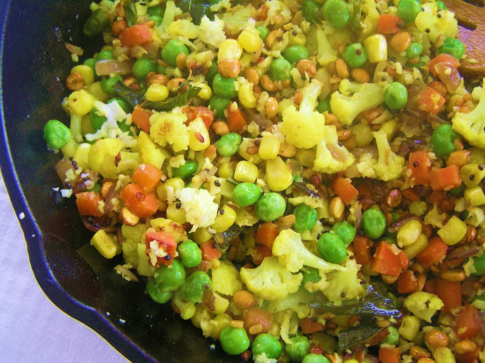 The Melting Pot: Mixed Vegetable Sauteed with Fresh Coconut