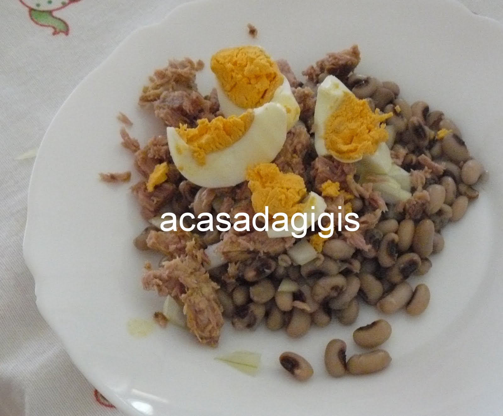 A casa da gigis: Salada de Feijão Frade com Atum
