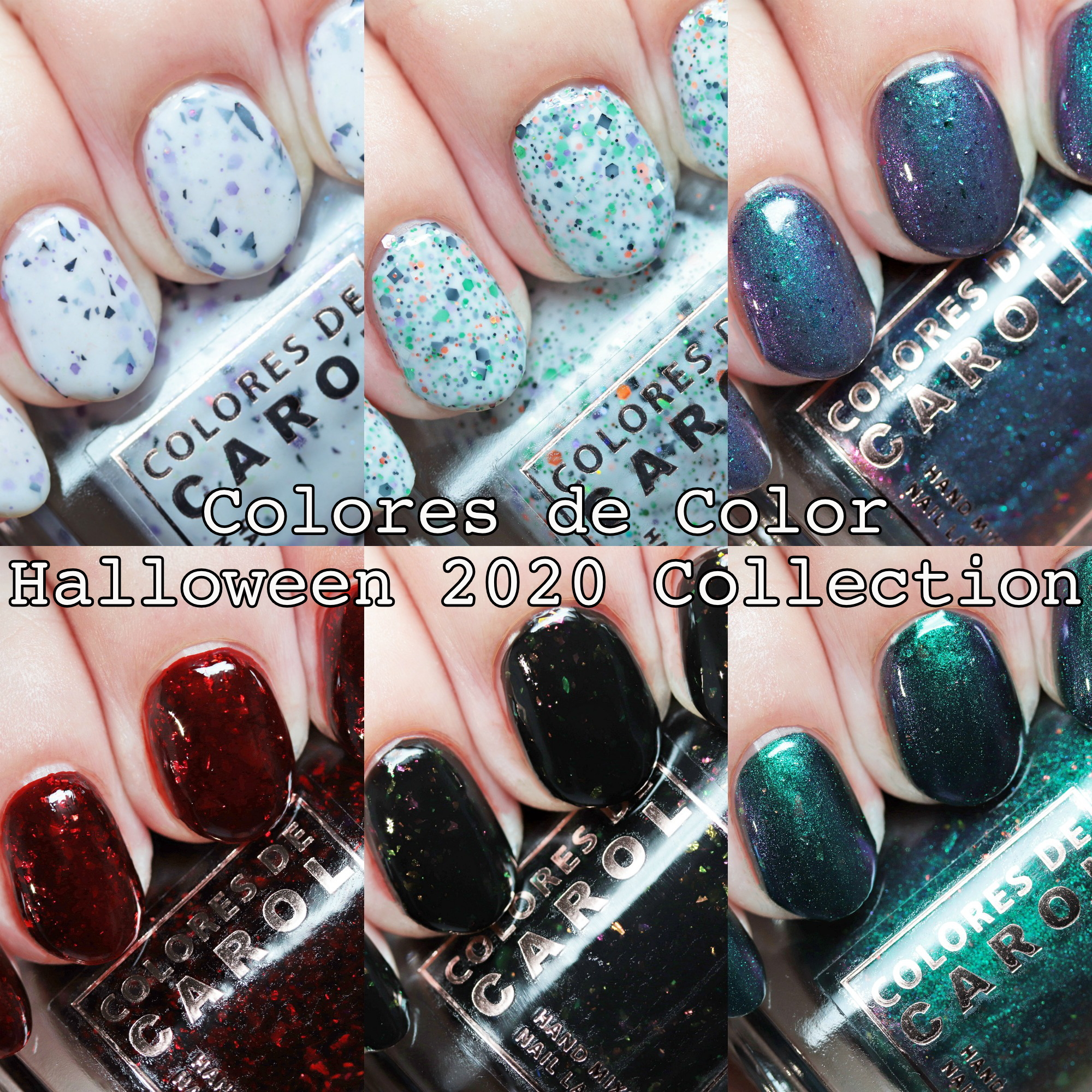 The Polished Hippy: Colores de Carol Halloween 2020 Collection Swatches ...