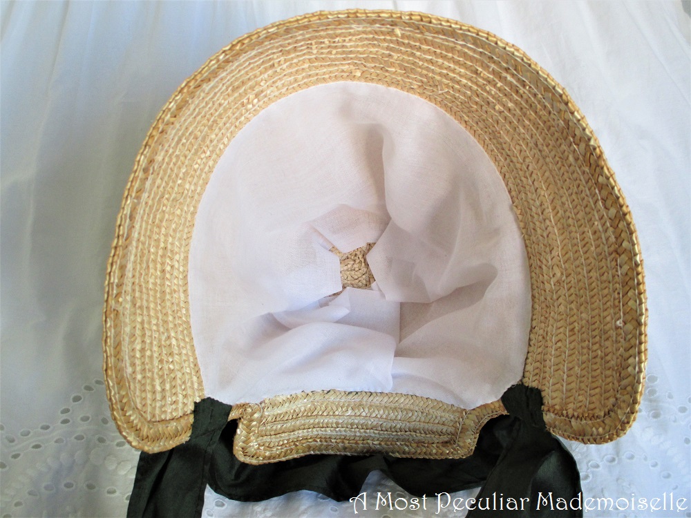 A Most Peculiar Mademoiselle: Making an 1840's Straw Bonnet