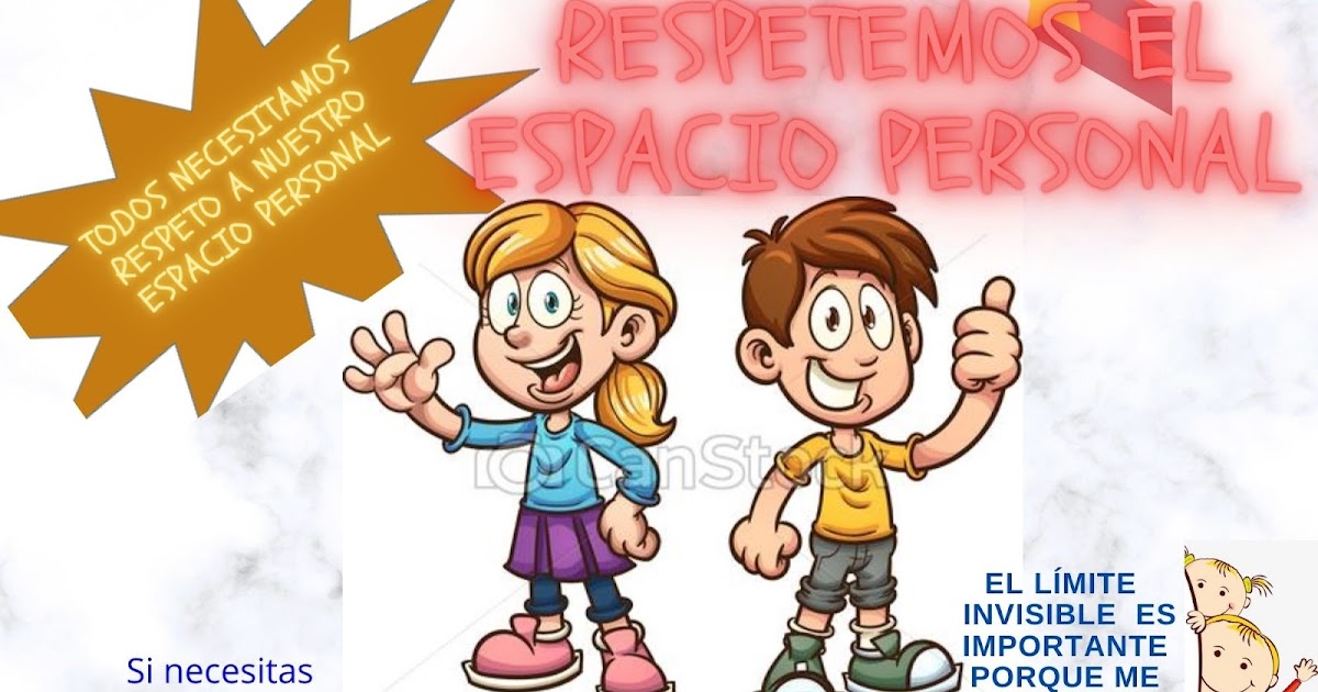 Mi afiche RESPETEMOS EL ESPACIO PERSONAL