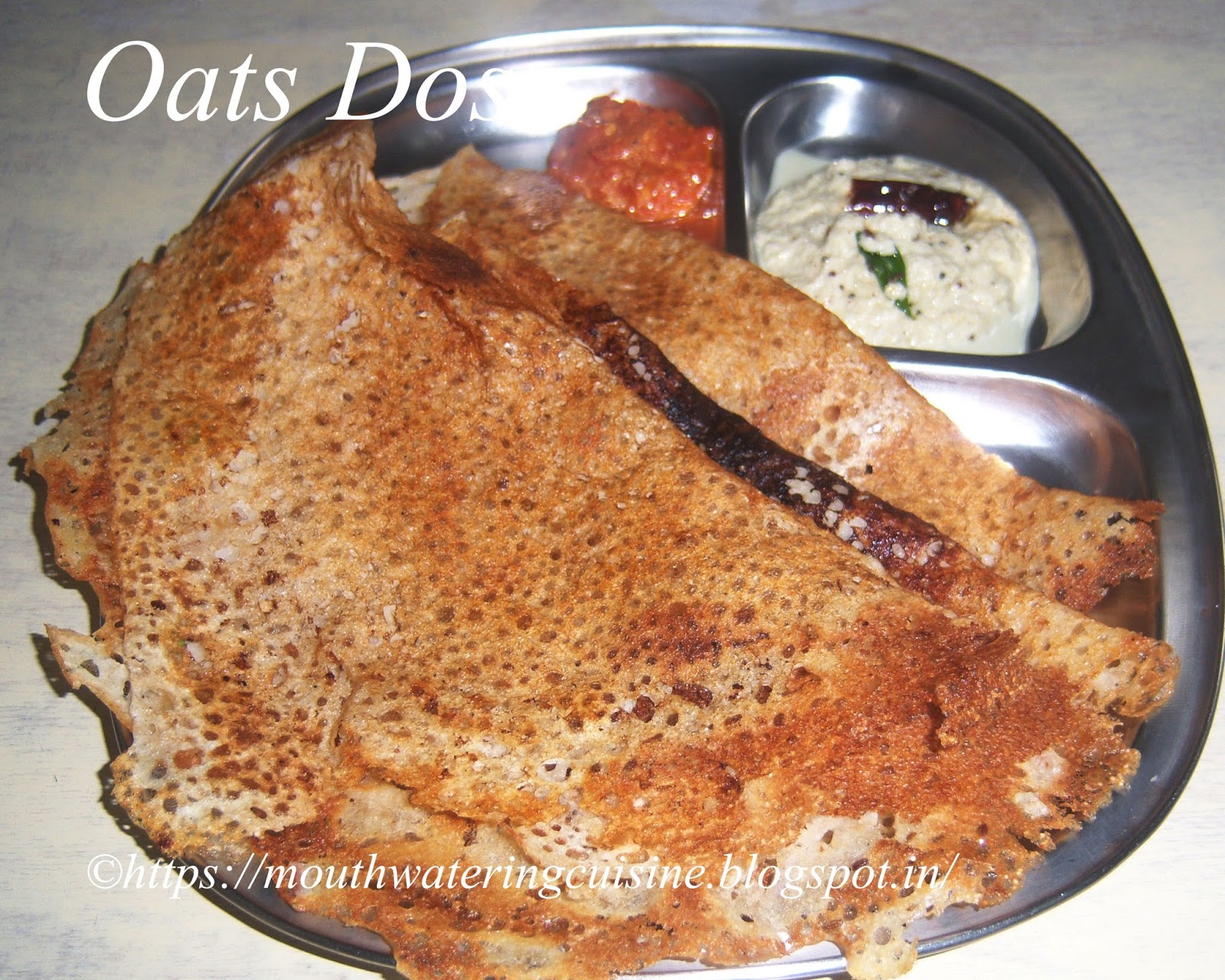 Oats Dosa Recipe -- Oats Recipes -- Instant Oats Dosa - E.A.T ...