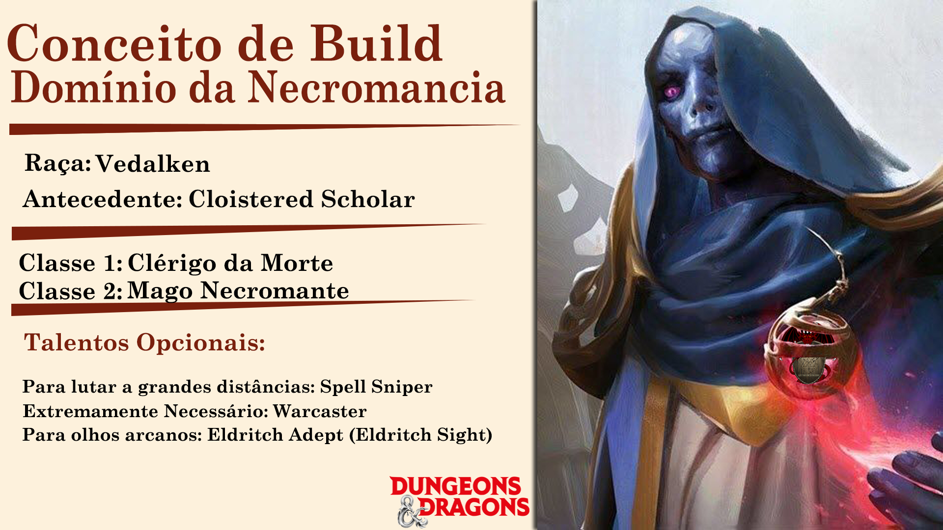 Rolando Dragões: Build de Necromante para D&D5e