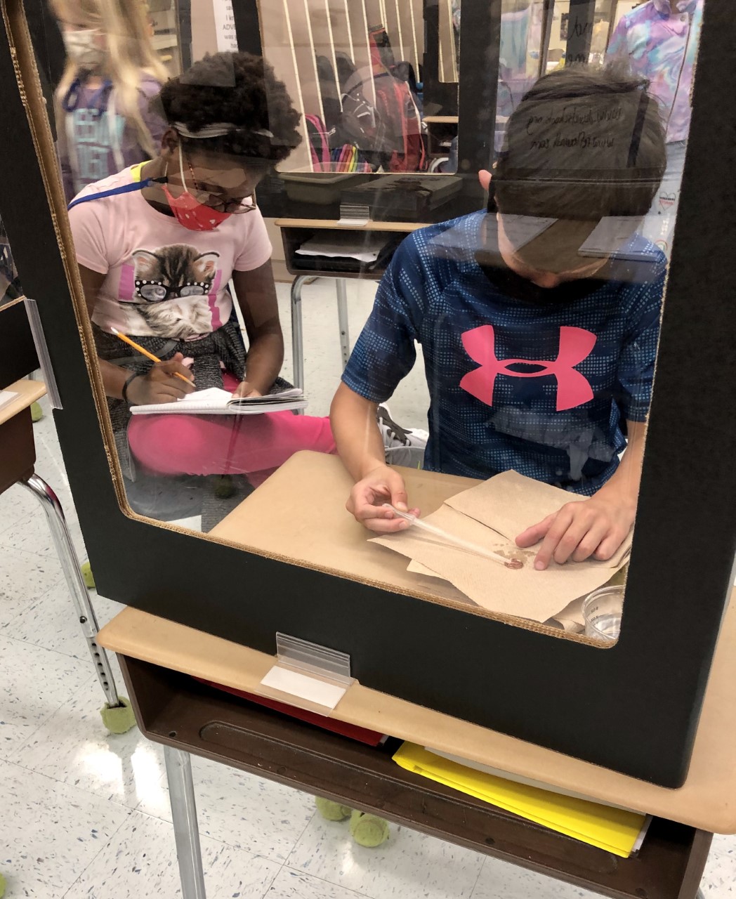 MR. ALLEN'S CLASSROOM: WORKING HARD DURING SCIENCE