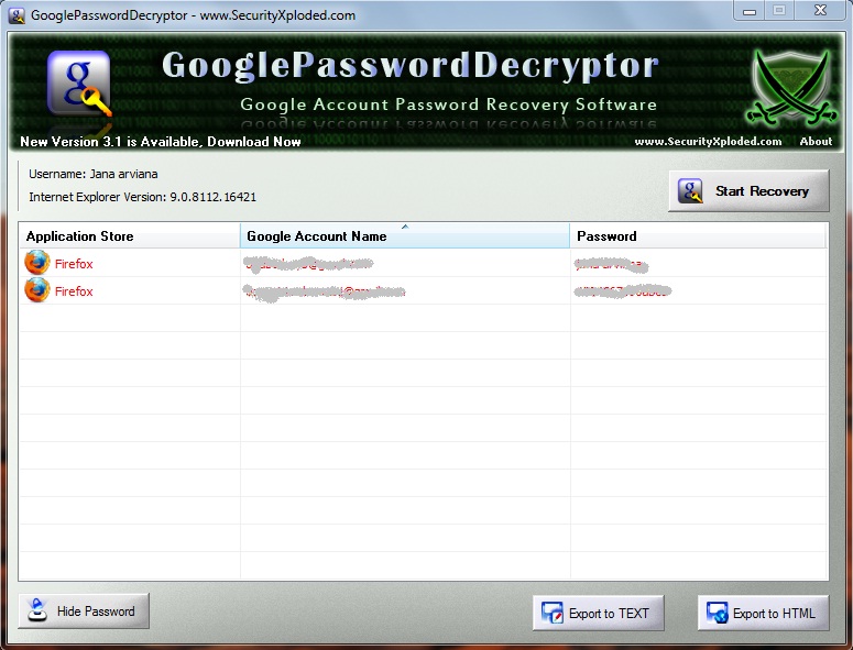 Cara Hack Email dan Password Menggunakan Google Password Decryptor ...