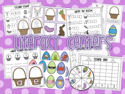 Mrs. Ricca's Kindergarten: Easter Centers + FREEBIE
