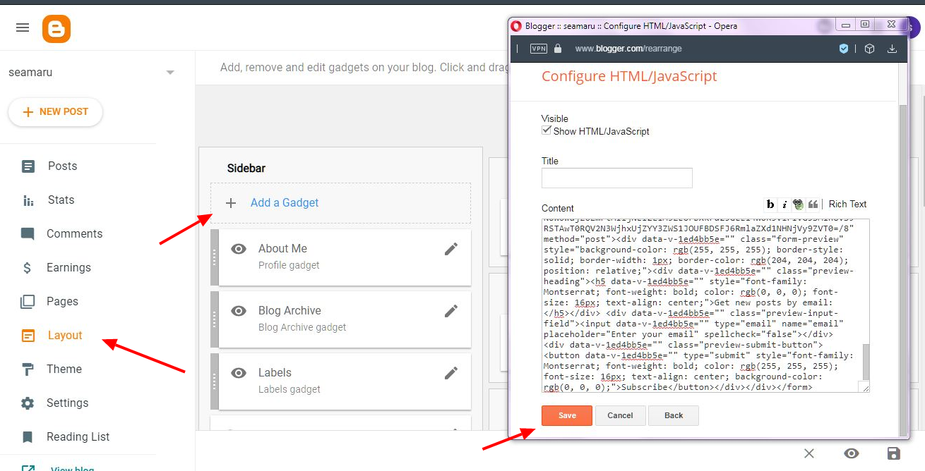 How to Use follow.it to Replace Blogger's FollowByEmail Gadget - Free ...