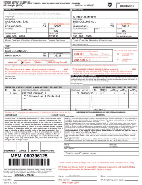 Ups Bill Of Lading Download - Invoice Template