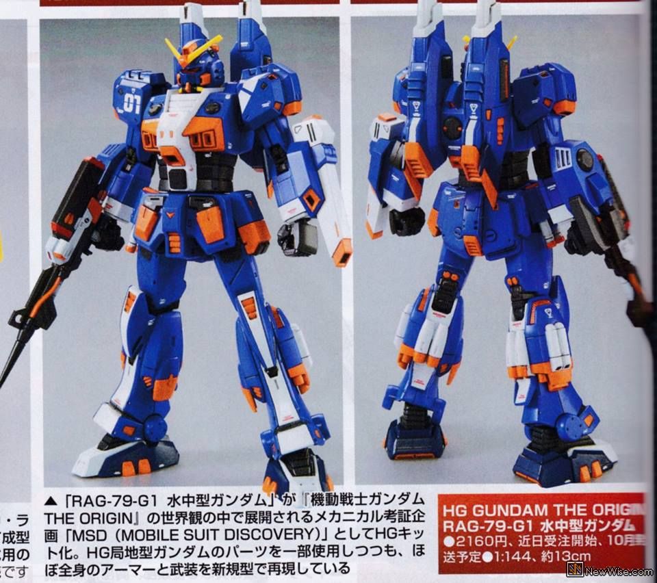 P-Bandai: HG 1/144 RAG-79-G1 Gundam Marine Type "GUNDIVER" [REISSUE ...