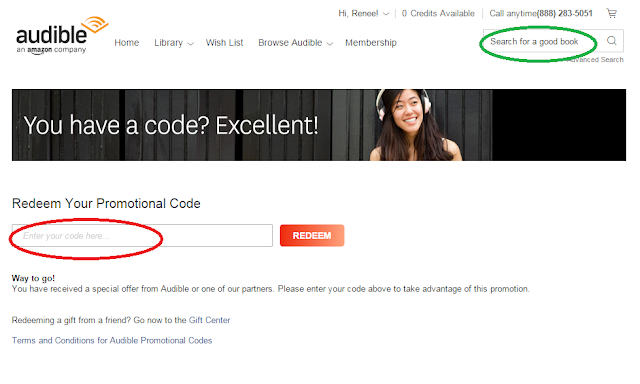 How to use Audible codes to gift an audiobook