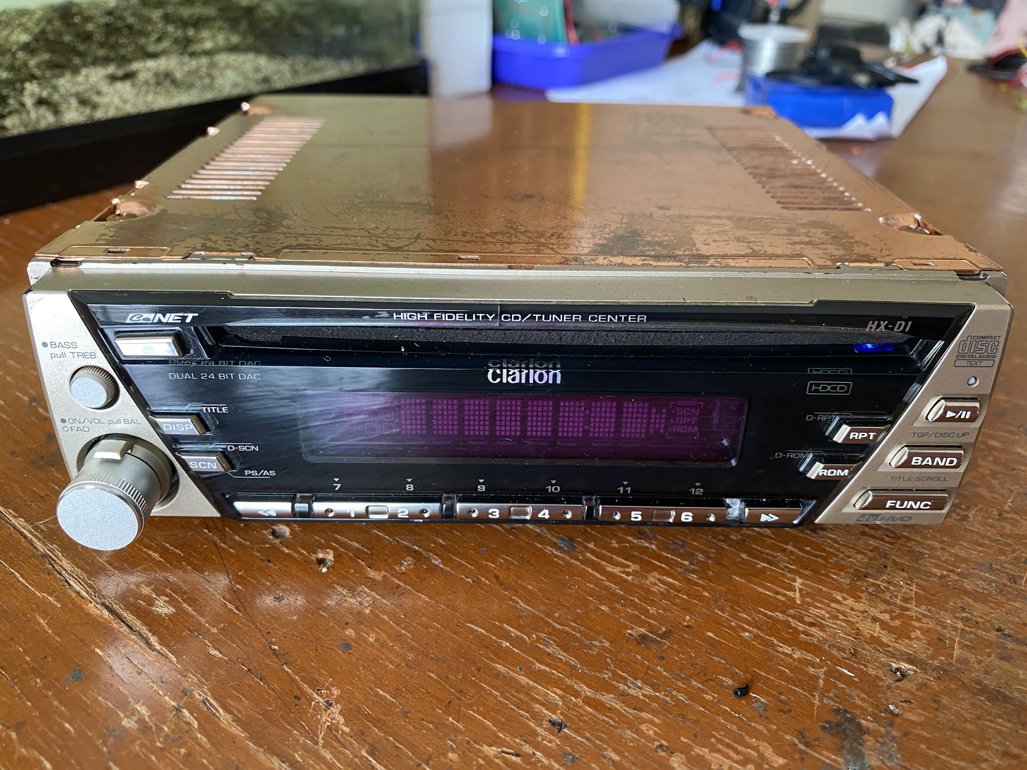 THE ORRONOCO AUDIO DIY: Clarion HX-D1 Car Head Unit To Home Audio CD ...