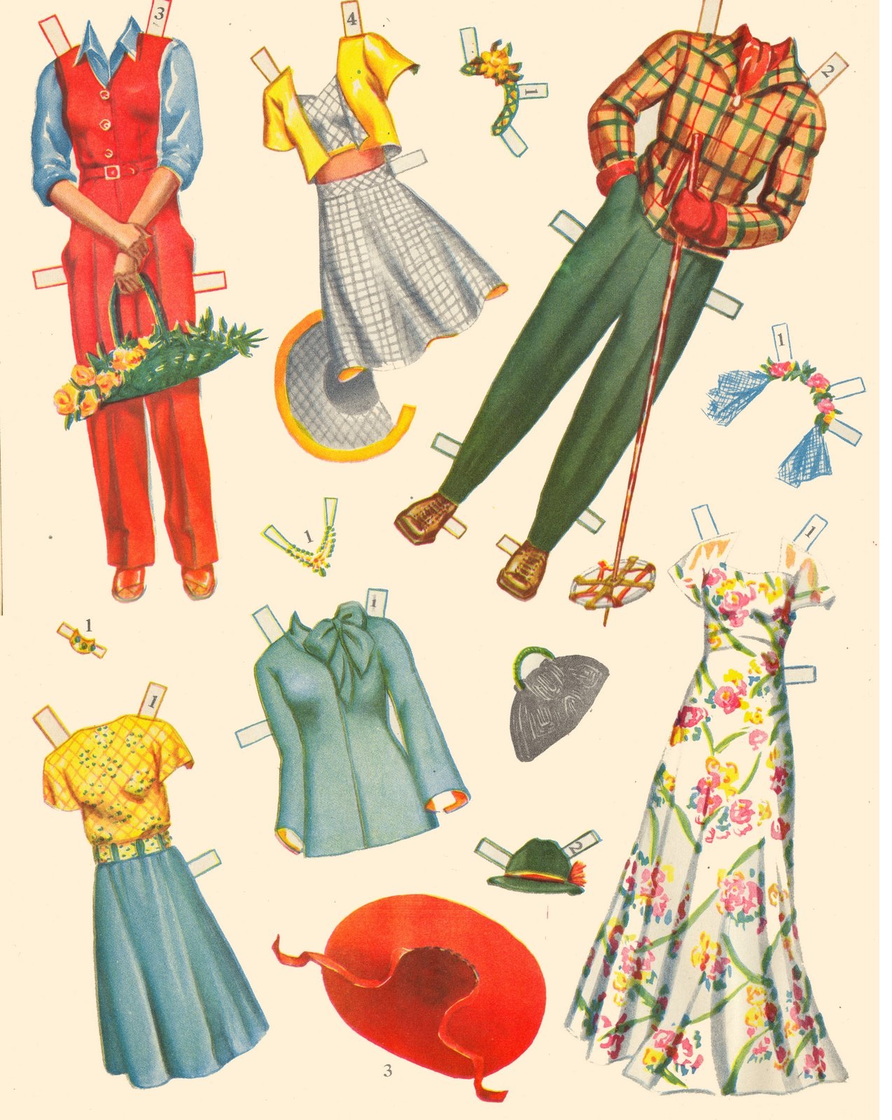 Kathleen Taylors Dakota Dreams Thursday Tab Saalfield Paper Dolls