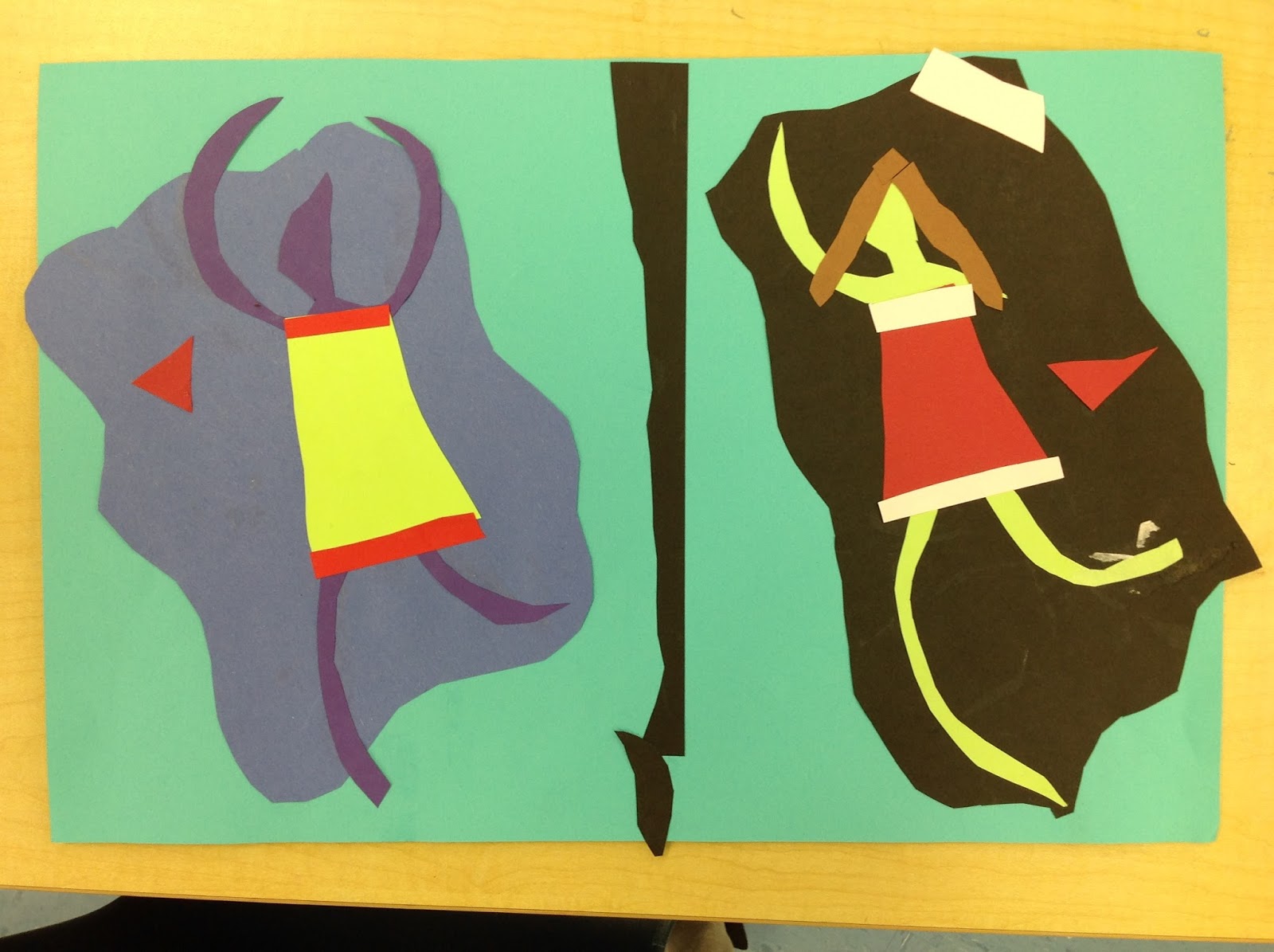 Matisse Inspired Shapes Art Lesson