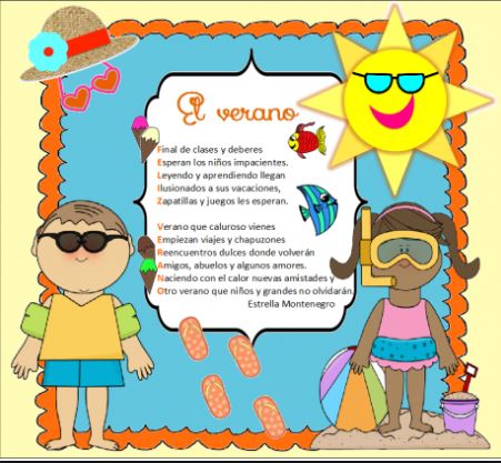 Recursos Educativos para Educación Infantil: Poesía de verano