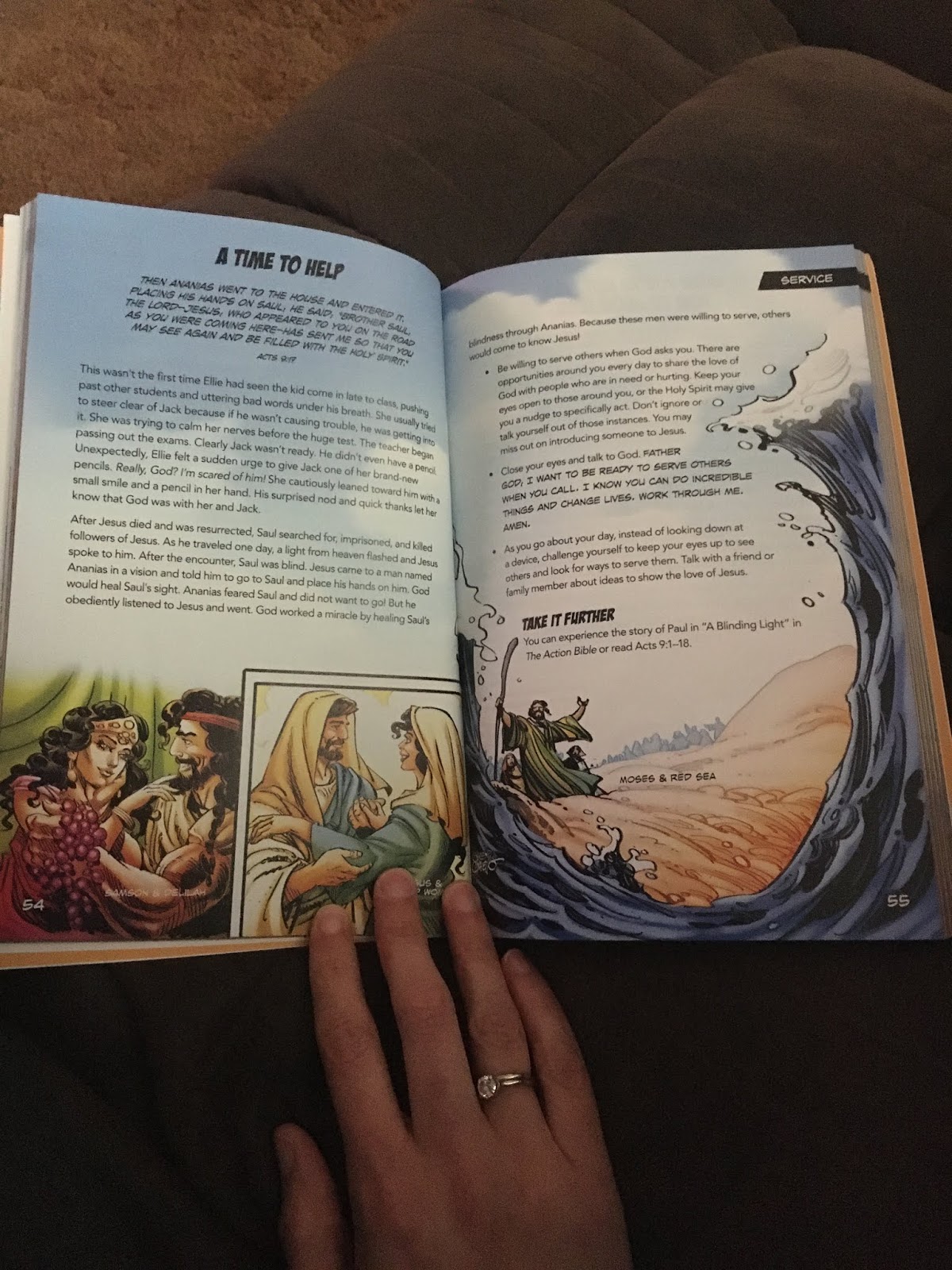 Little Bits of Life: David C Cook The Action Bible Anytime Devotions Review