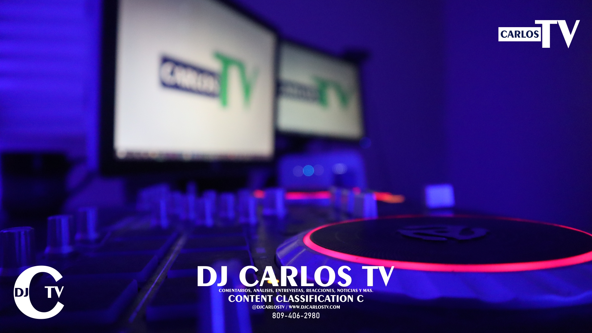 Nuevo Estudio de Dj Carlos TV Donde se aran Varios Contenido Digital