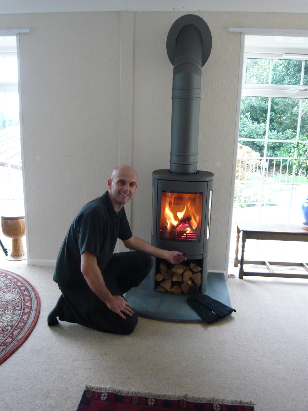 Redwood Stoves Ltd Cornwall: CONTURA 850 in Grey with cut Graphite ...