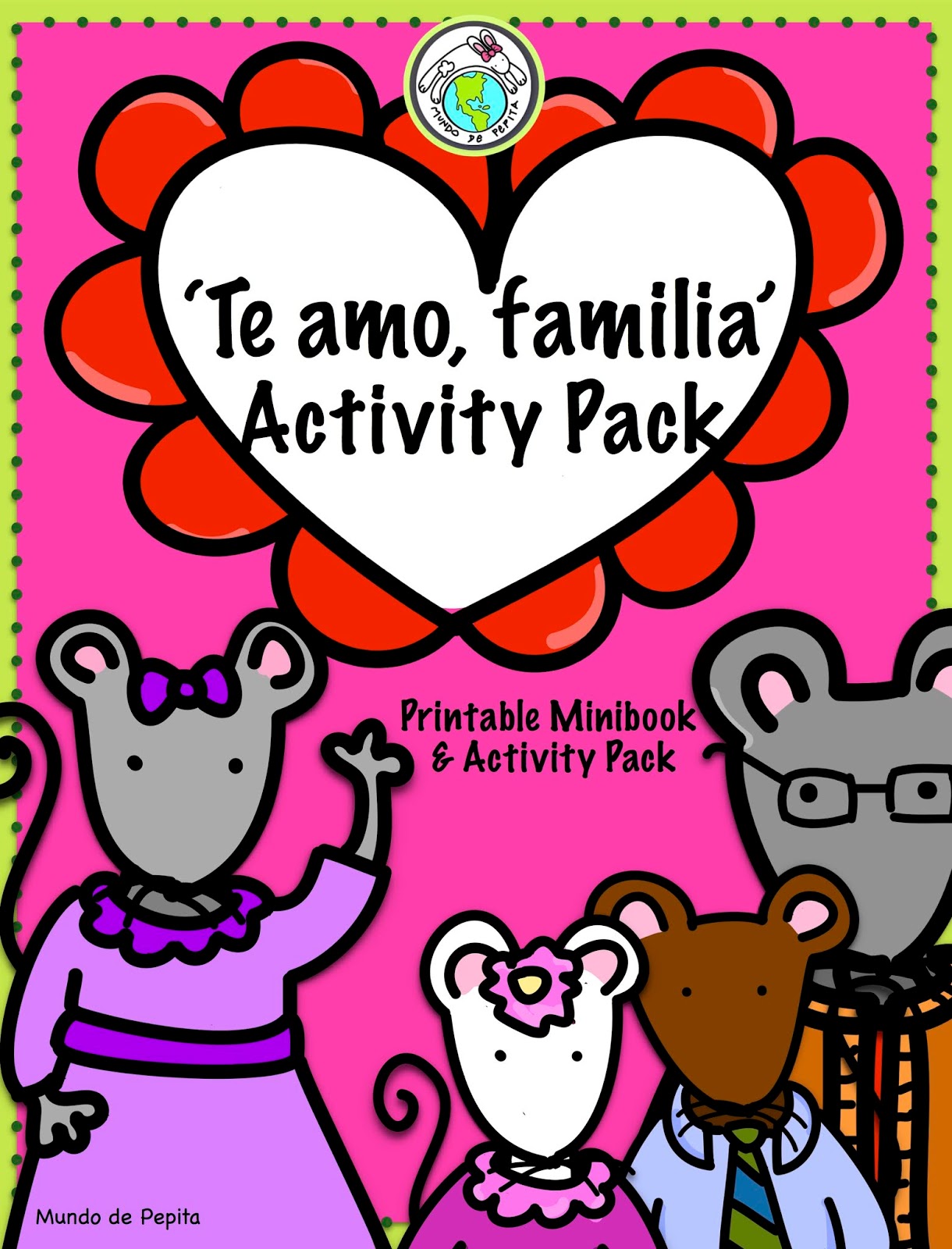 Preschool Spanish Activity for Valentine's Day Using the Song 'Peekaboo ...