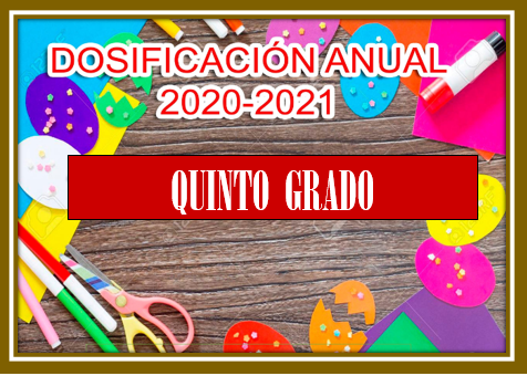 5º GRADO DOSIFICACIÒN ANUAL DE APRENDIZAJES ESPERADOS PRIMARIA