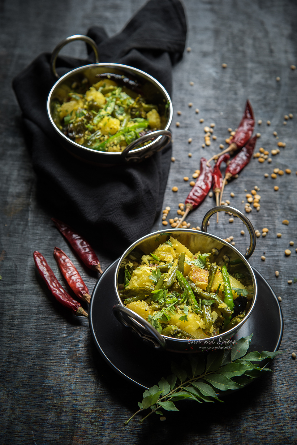 Color and Spices: Aloo beans...