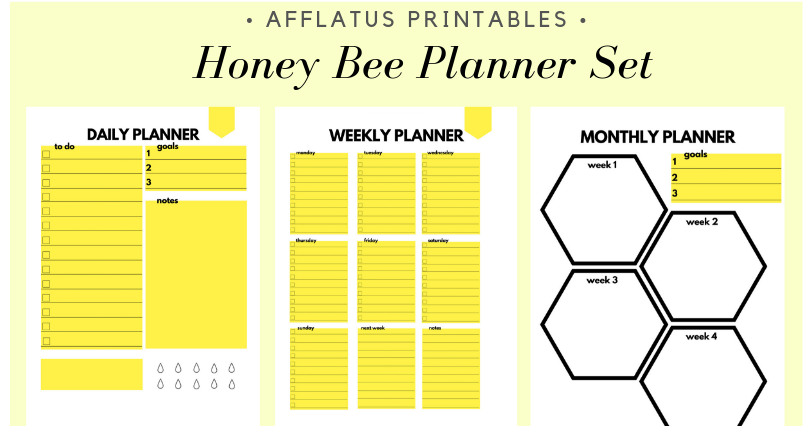 Honey Bee Planner Set - Afflatus Printables