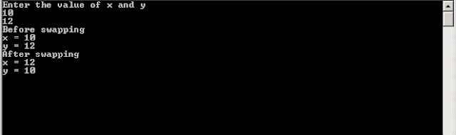 C Programming Tutorials Wap To Swap Two Numbers Using Call By Reference Method