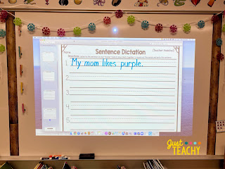 Sentence Dictation | Just Teachy