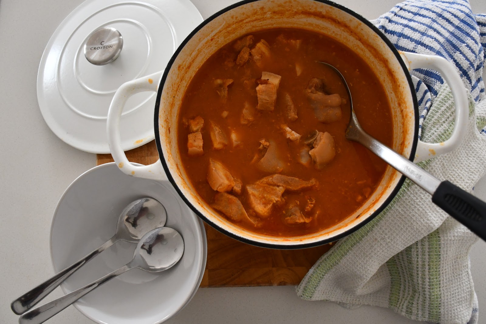 Pigsfeet and Pork Rasher Soup - Ghanaian Style | The Cooking Wardrobe