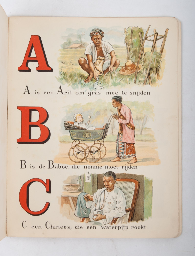 Indonesia Zaman Doeloe: Buku belajar huruf "Indisch ABC" dari tahun ...