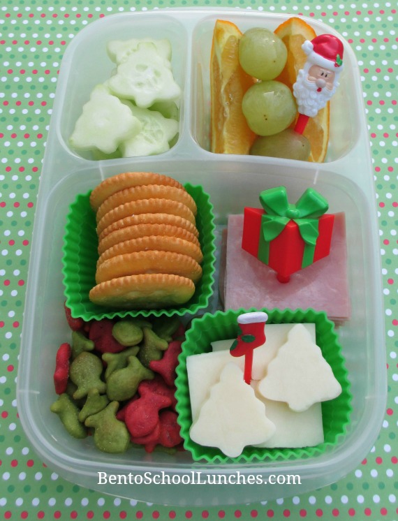 Bento School Lunches : Snowman Ornament Lunch and DIY Lunchables