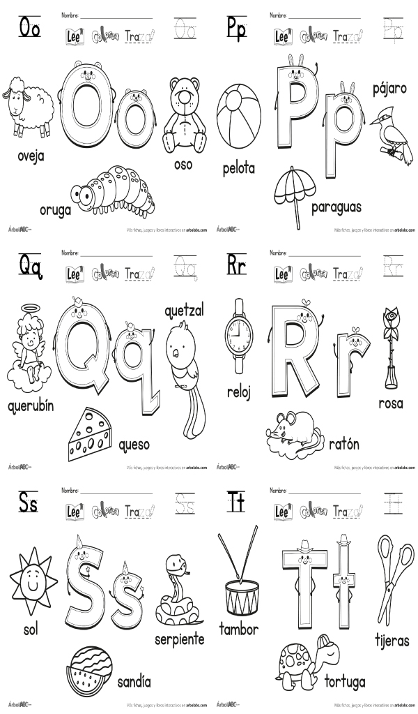 Cuaderno Lee, Traza y Colorea | Materiales Educativos para Maestras