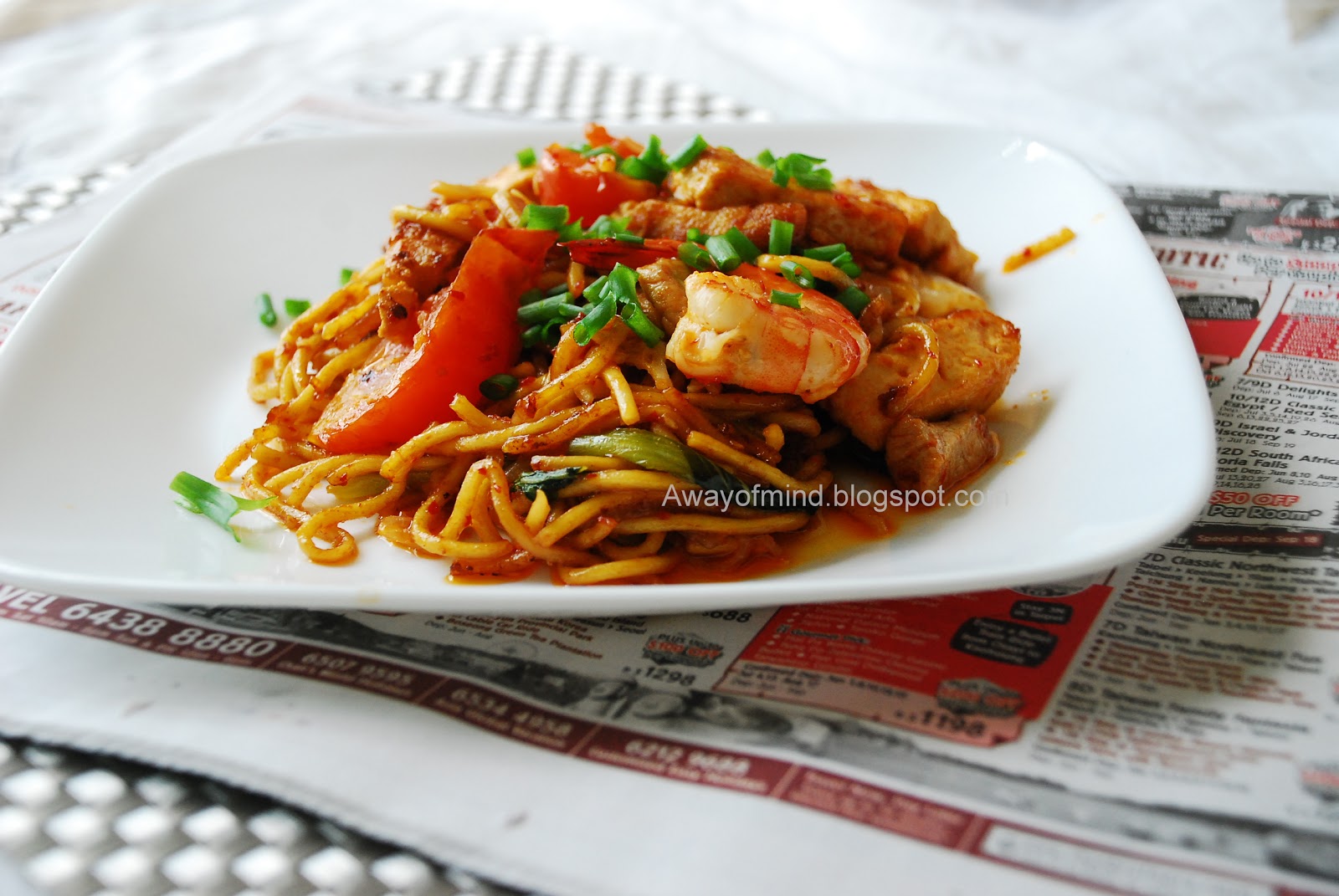 Awayofmind Bakery House: Mee Goreng (Indian/Mamak Style Fried Noodles)