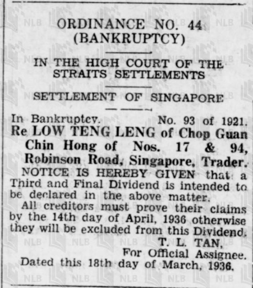 Low Teng Leng (Bukit Brown)