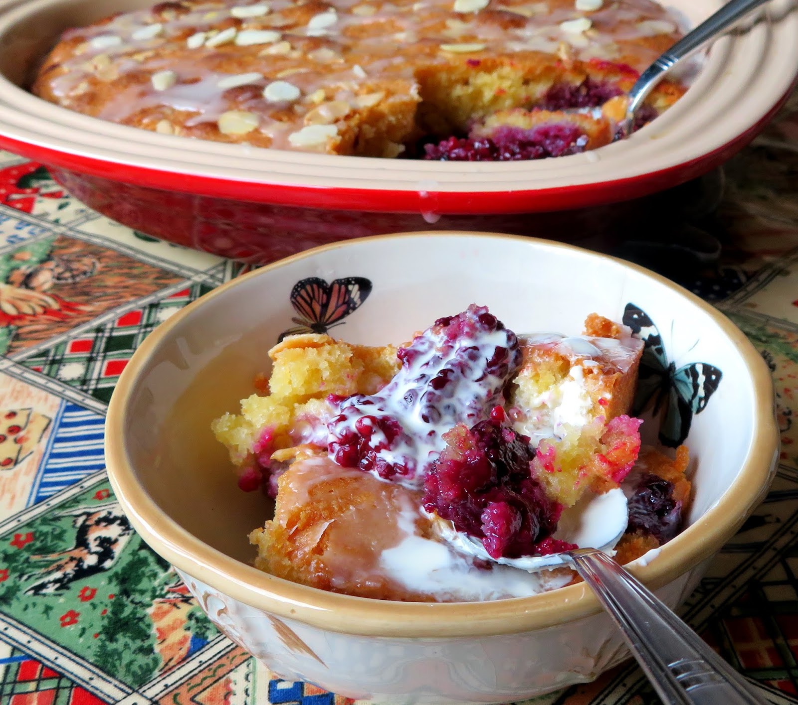 Blackberry Bakewell Pudding | The English Kitchen