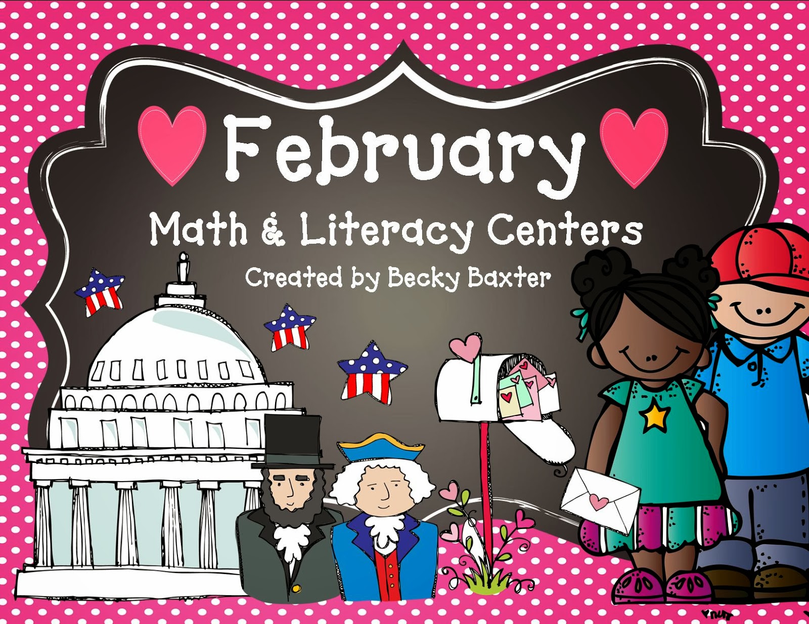 Teaching, Learning, & Loving: February Math & Literacy Centers