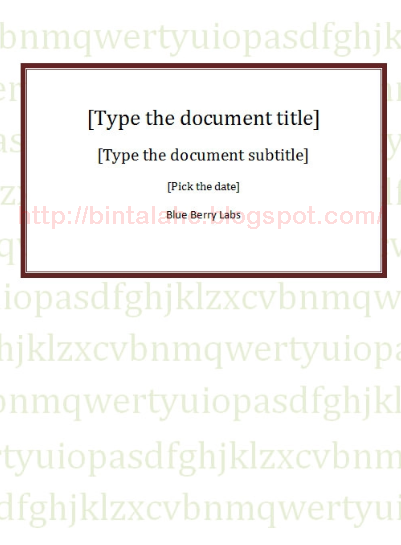 15 Template Cover Microsoft Word Terbaik - Ninna Wiends