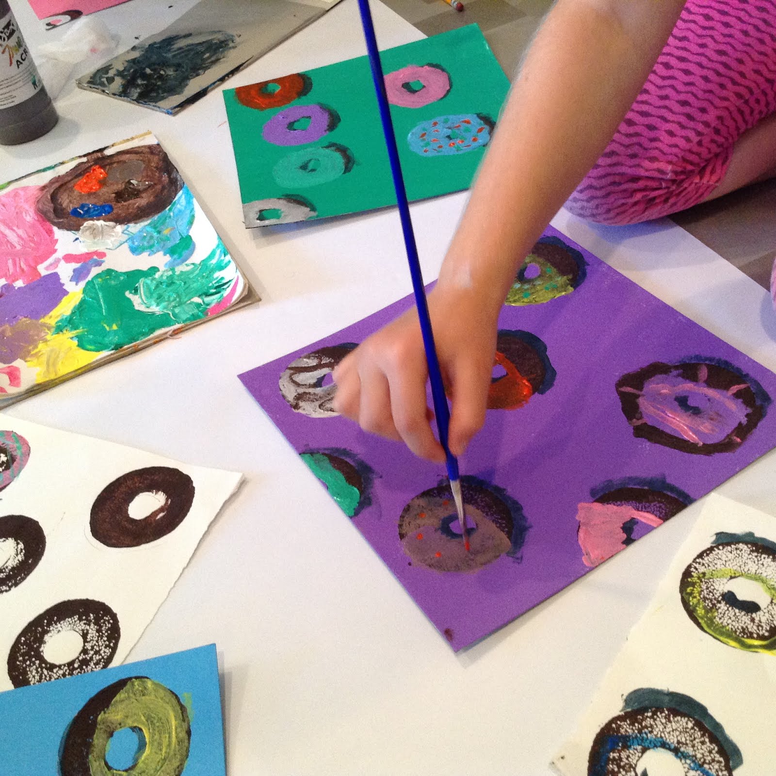 Mini Matisse: Art to Remember- Donut Painting