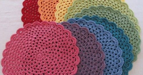 Patrones de ganchillo gratis de tapete de encaje fácil ♡ - Mil Ideas en ...