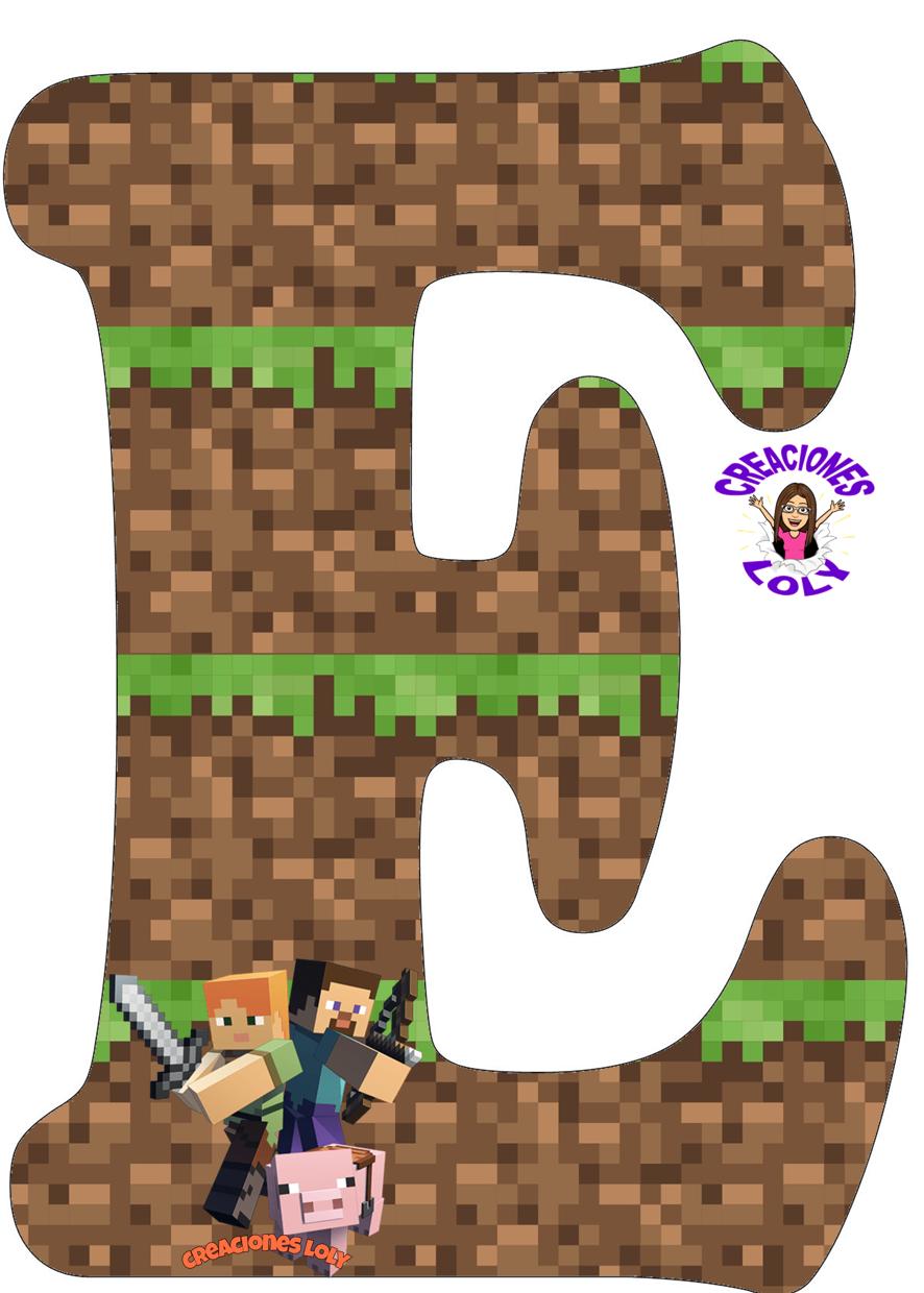 Creaciones Loly: Abecedario Alfabeto Completo Español Minecraft