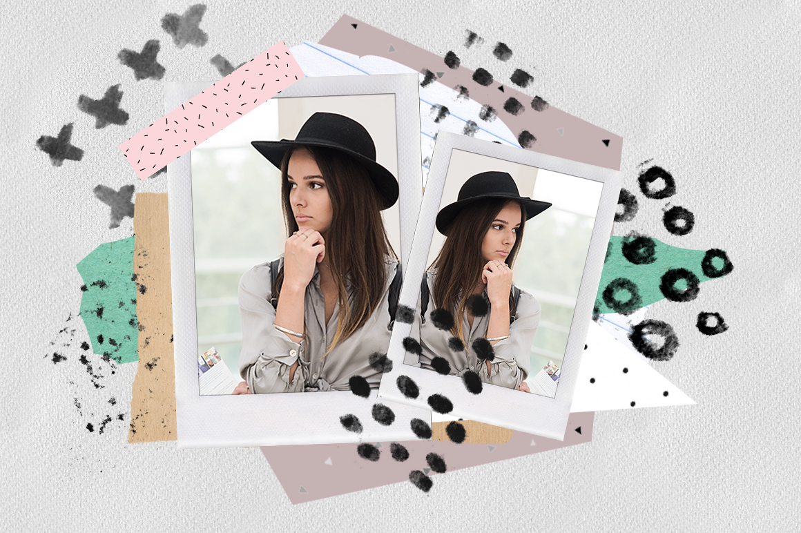 DLOLLEYS HELP: Free Messy Artist Design and Collage Kit