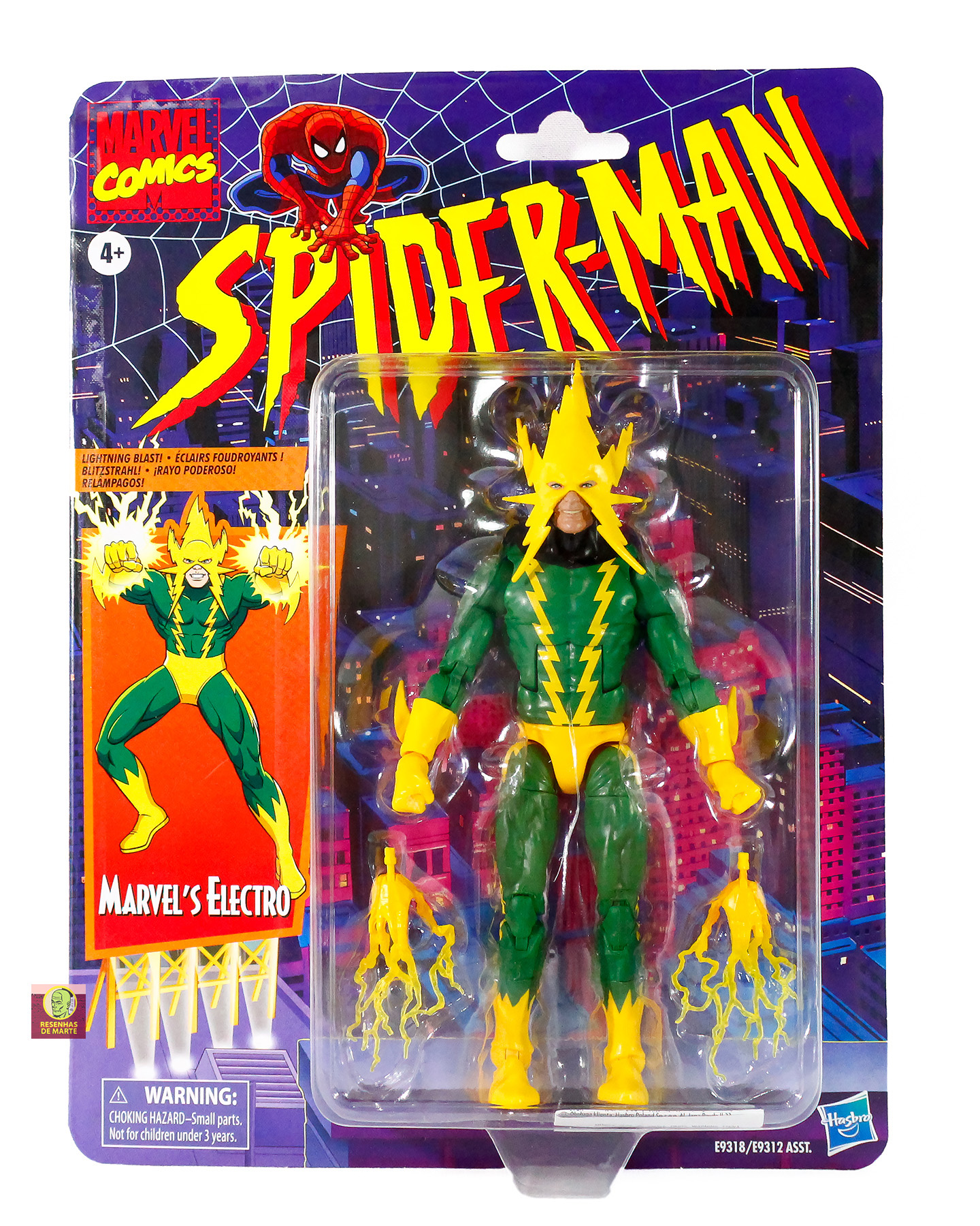Resenhas de Marte: Electro Marvel Legends Vintage Retro 2020 Spider-Man ...