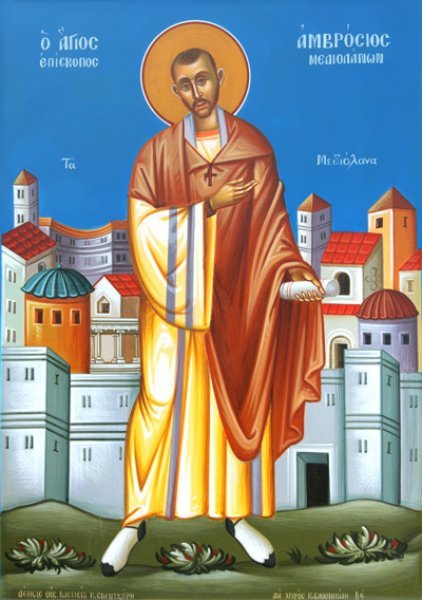 ORTHODOX CHRISTIANITY THEN AND NOW: Synaxarion of Saint Ambrose, Bishop ...