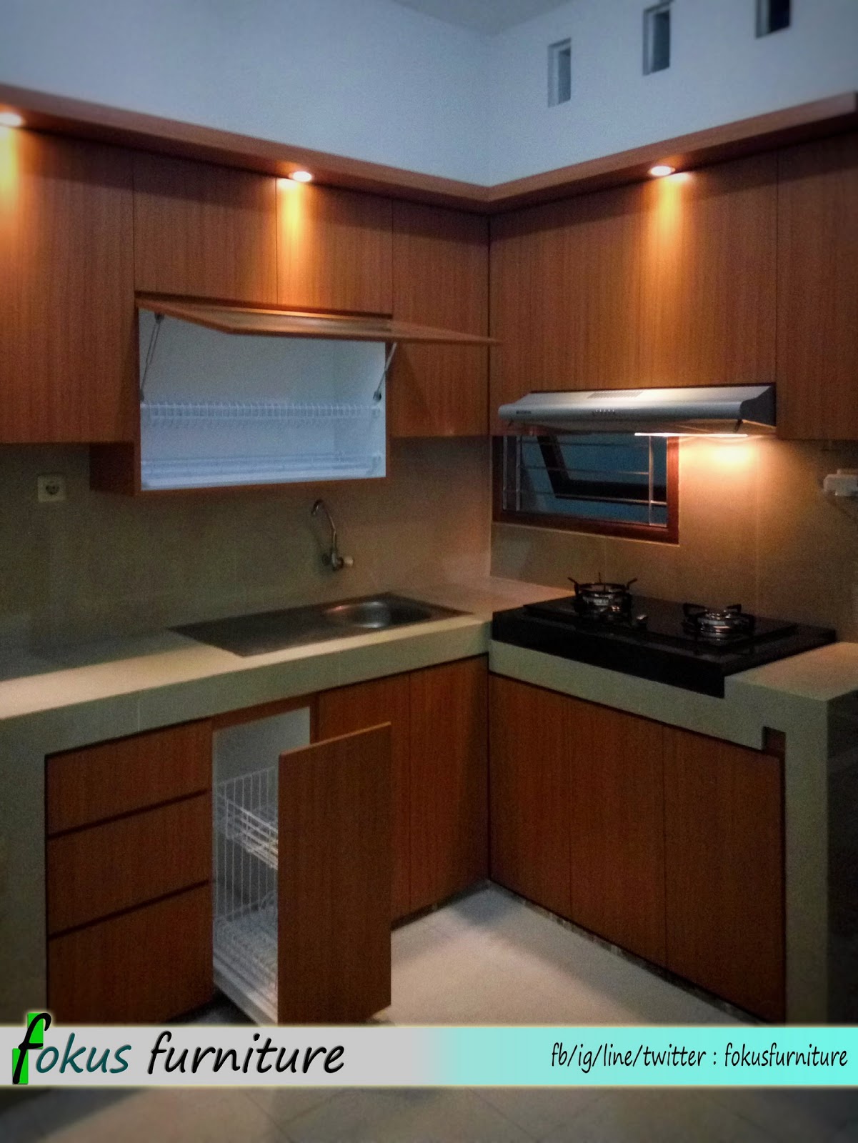 Kitchen set dan lemari bawah tangga minimalis Pondok gede | Furniture ...