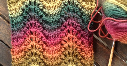 Amazing Knitting: Double Waves Scarf - Free Pattern