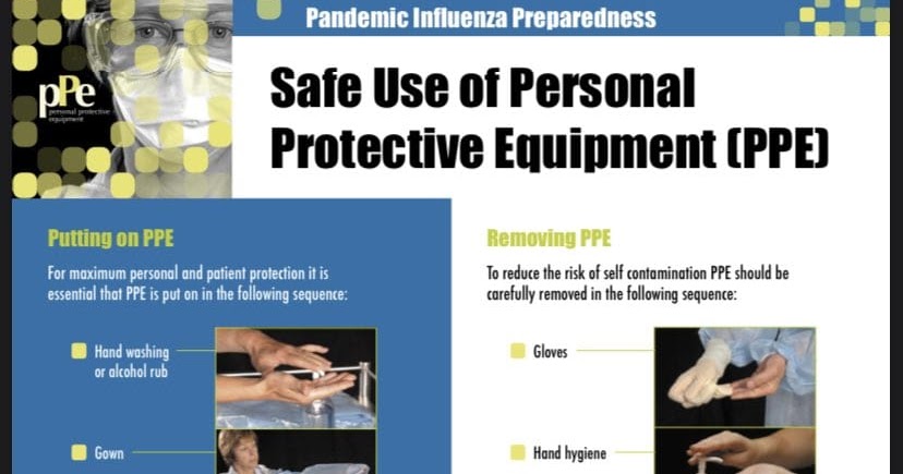 how to put and remove PPE safely?