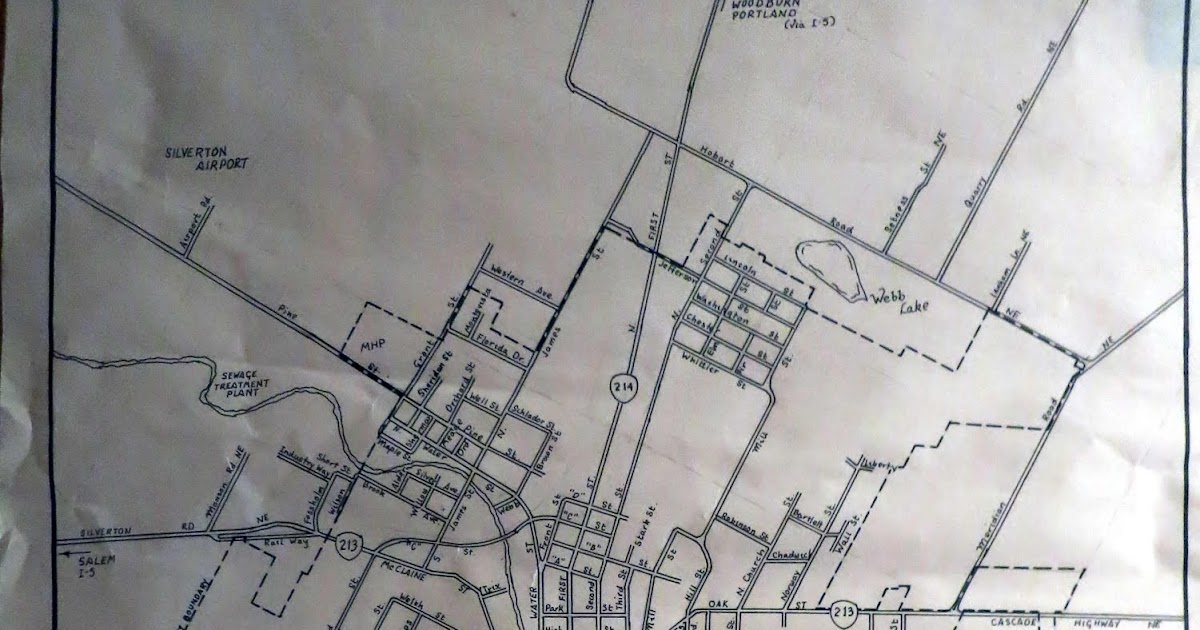 The ZehnKatzen Times: The 1994 Map Of Silverton, Oregon