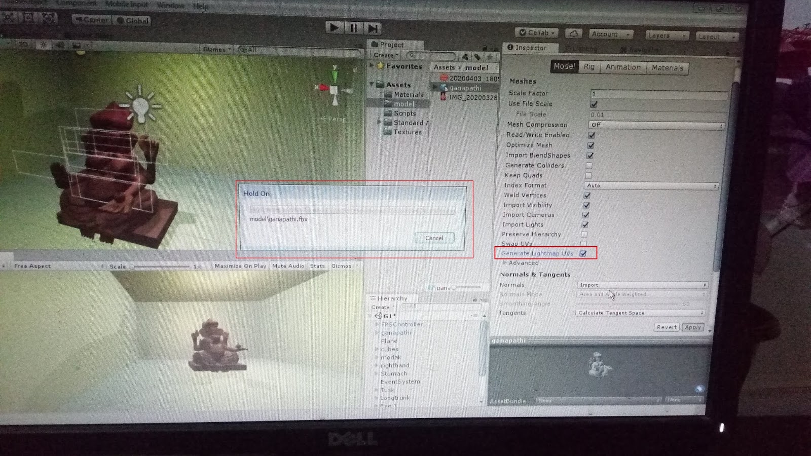 Problem Generate Lightmap Uv Unity