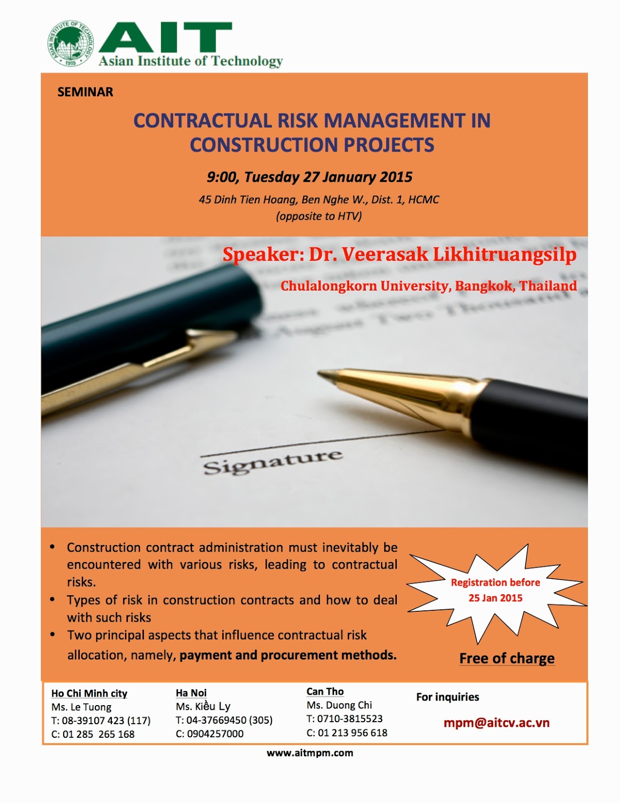 Professional Project Management Education: Seminar invitation ...